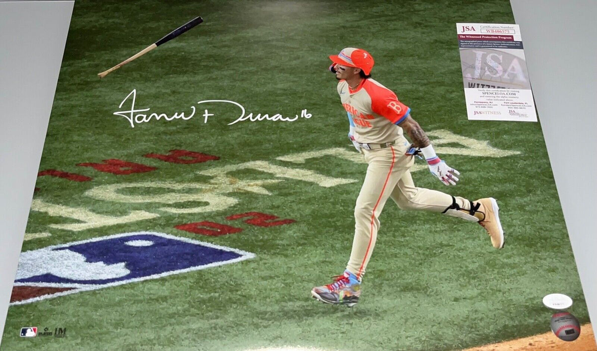 Jarren Duran Red Sox Auto Signed 16x20 Photo JSA WITNESS COA All Star ...