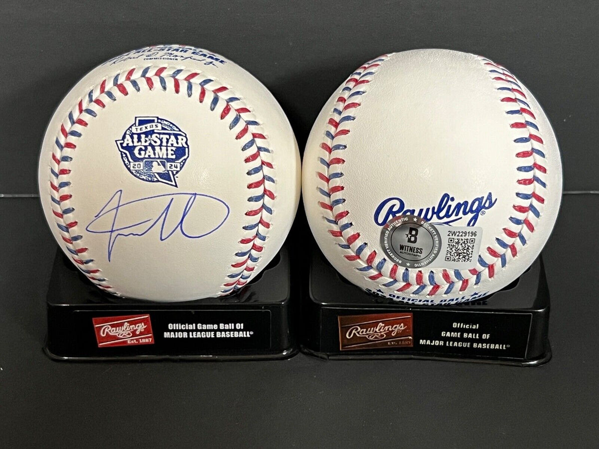 Jackson Merrill Padres Signed 2024 All Star Baseball Beckett Witness ...