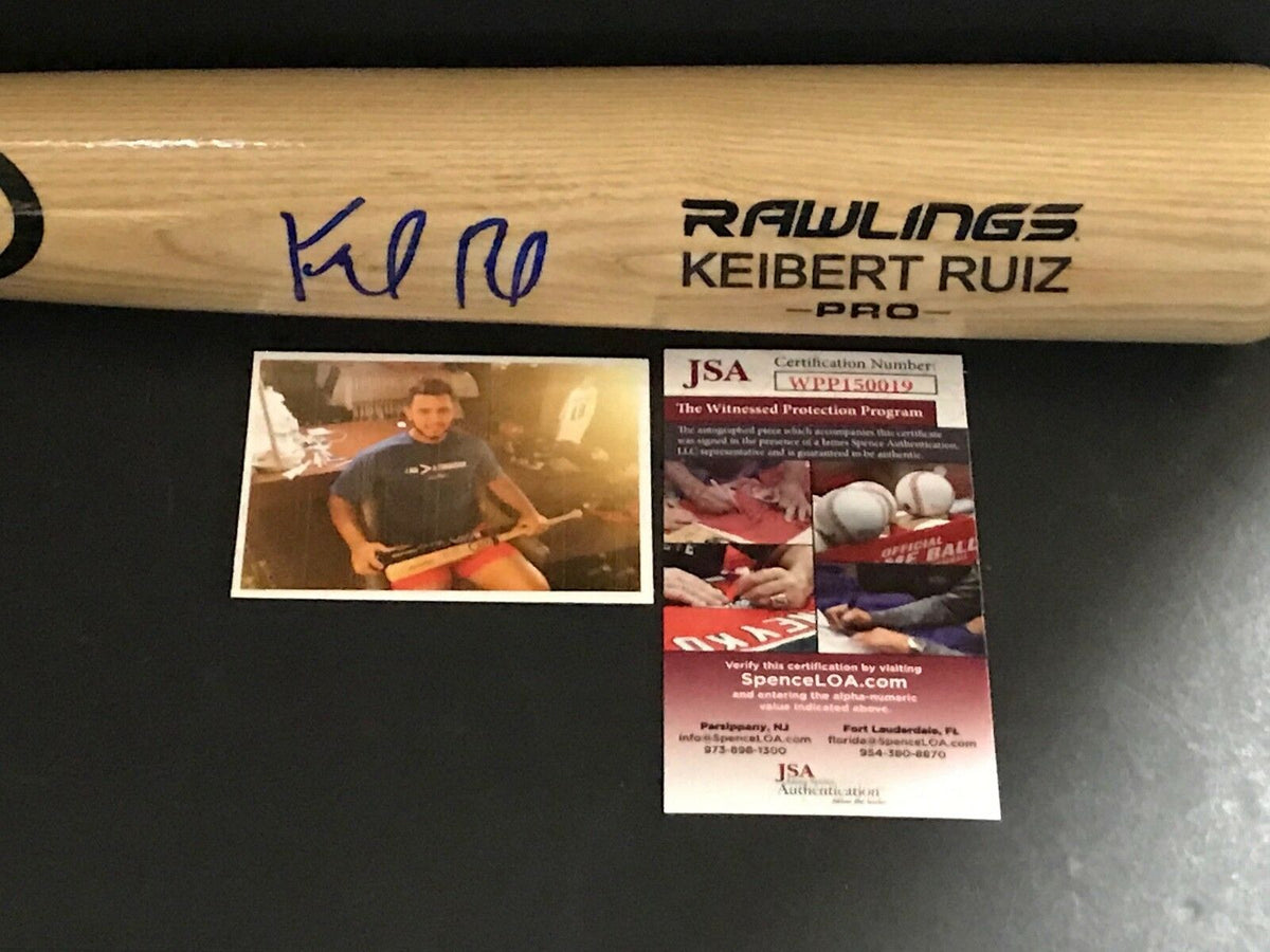 Keibert Ruiz Los Angeles Dodgers Signed Engraved Bat JSA WITNESS COA B ...